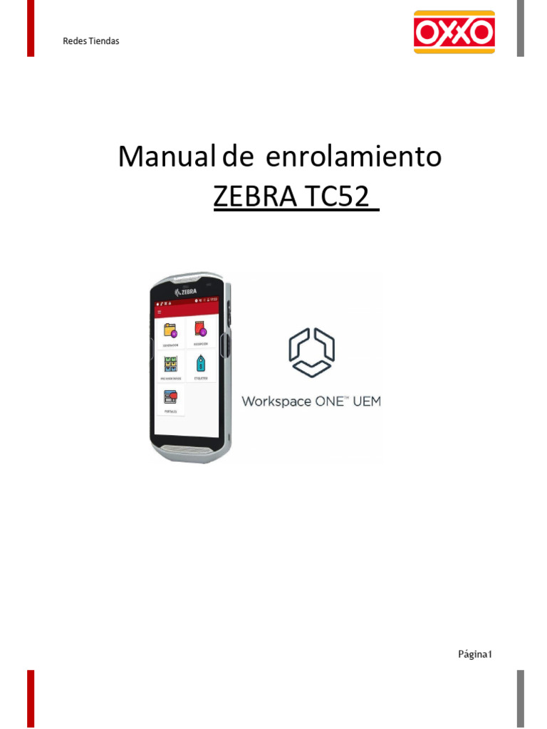 Manual de Enrolamiento Zebra TC52 | PDF | Aplicación movil | Wifi