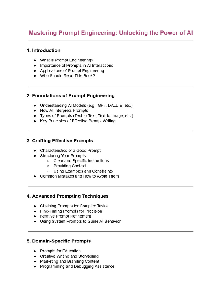 Mastering AI Prompt Engineering Guide | PDF | Artificial Intelligence ...