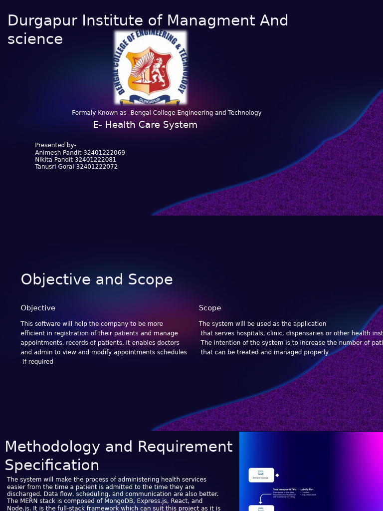 E-Healthcare System Project Overview | PDF | Computing | Information ...