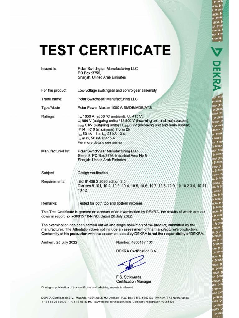 1000 A SMDB MDB Ats | PDF