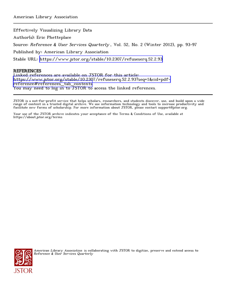 Effectively Visualizing Library Data | PDF | Libraries | Data