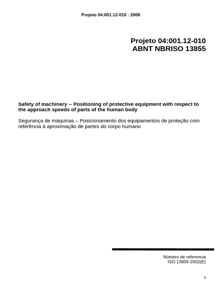 ISO 13855 Rev 080924 Projeto ABNT ...