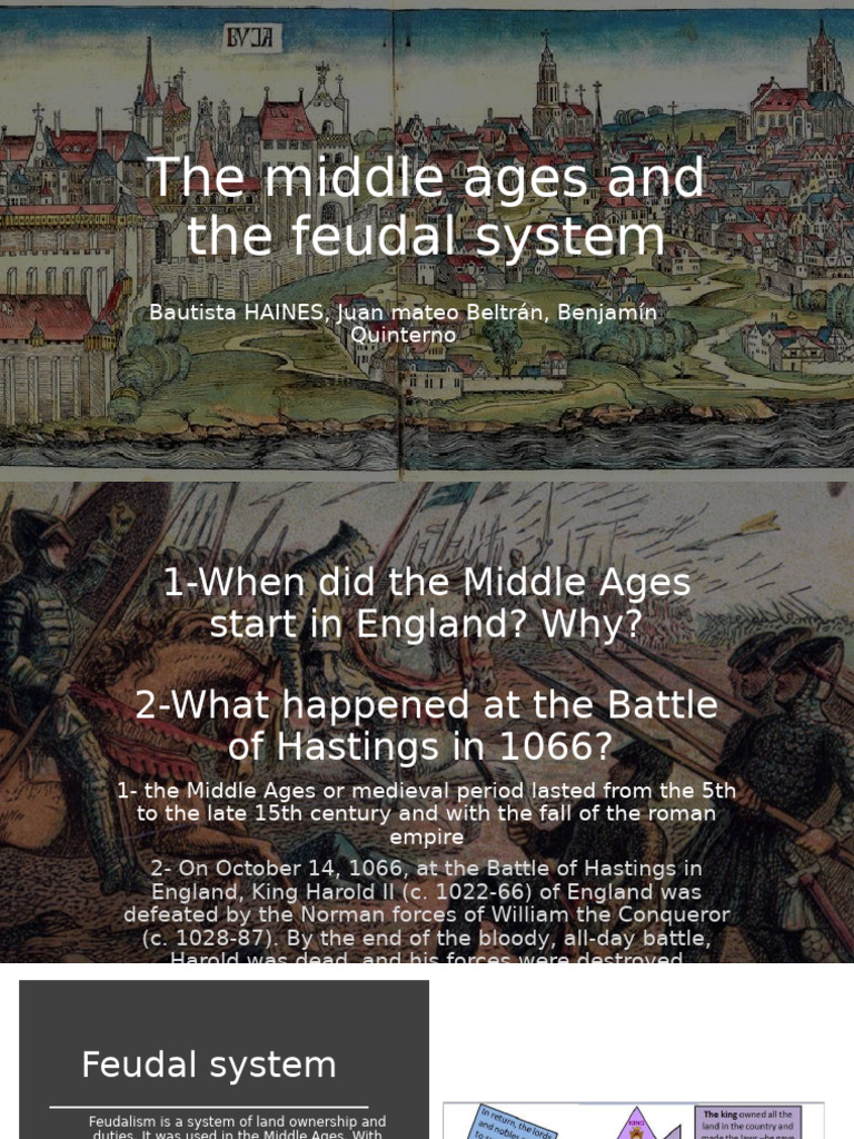 Middle Ages and Feudal System Overview | PDF