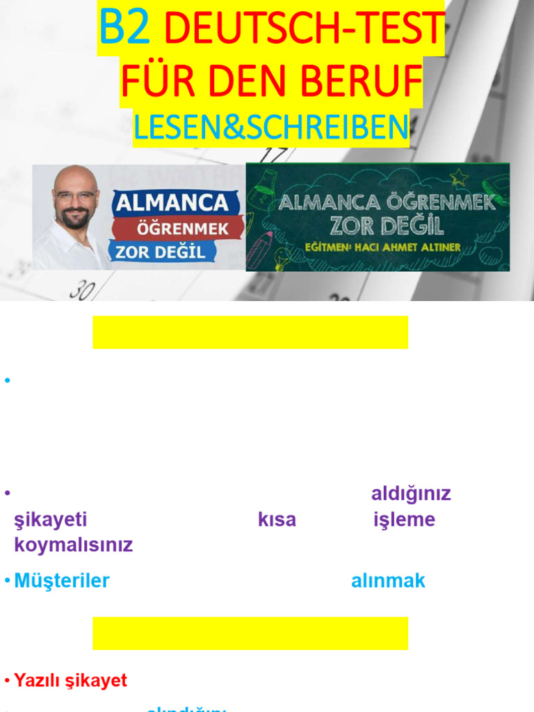 B2 DTB SCHREIBEN Haa | PDF