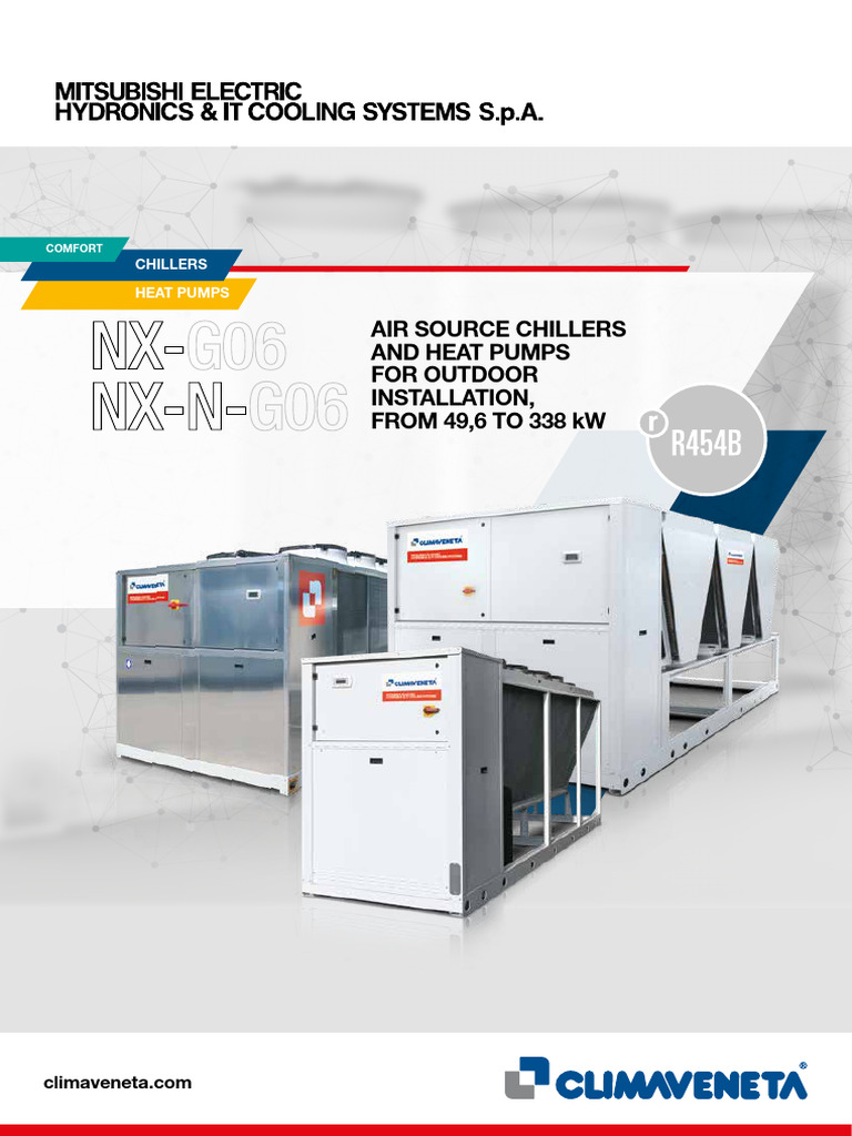 Product Brochures - nx-g06 - NX-N g06 2-4-Compressor Units | PDF | Heat Pump | Air Conditioning