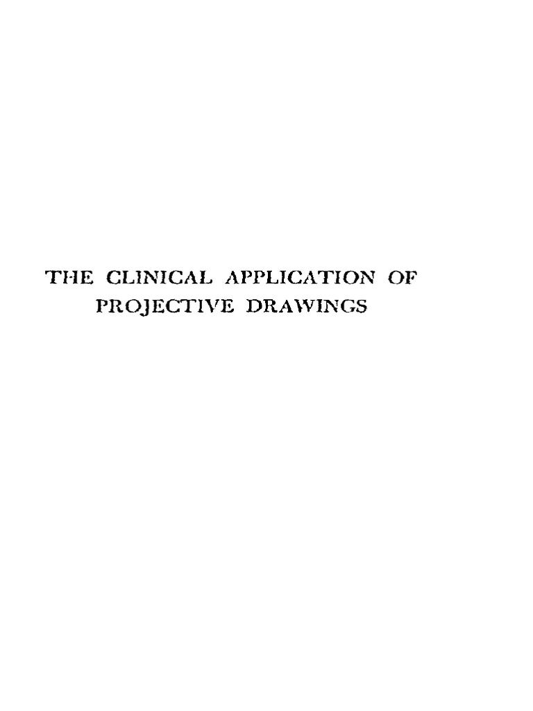 2015.139192.the Clinical Application Projective Drawings 2 | PDF
