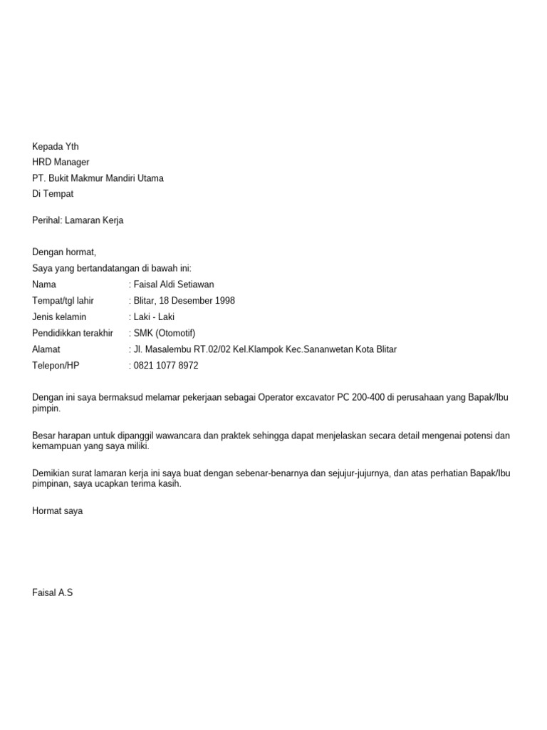 CV FAISAL - Update | PDF