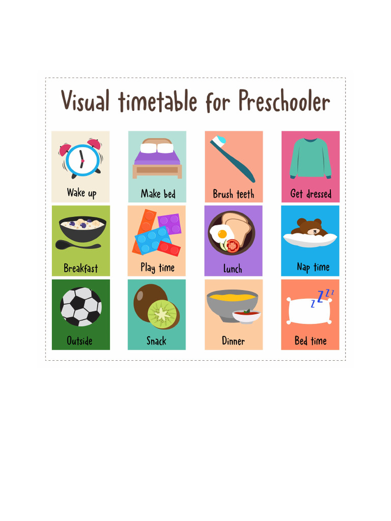 Printable Visual Timetable For Preschoolersn - 12482.jpg | PDF