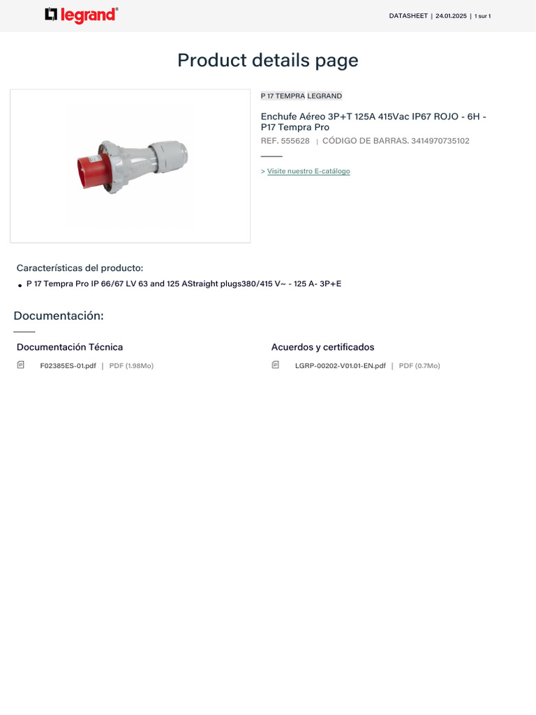 555628-ProductSheet | PDF