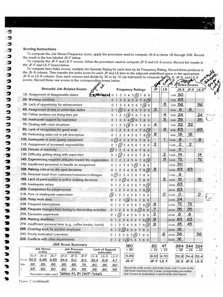 Job Stress-Calculation | PDF