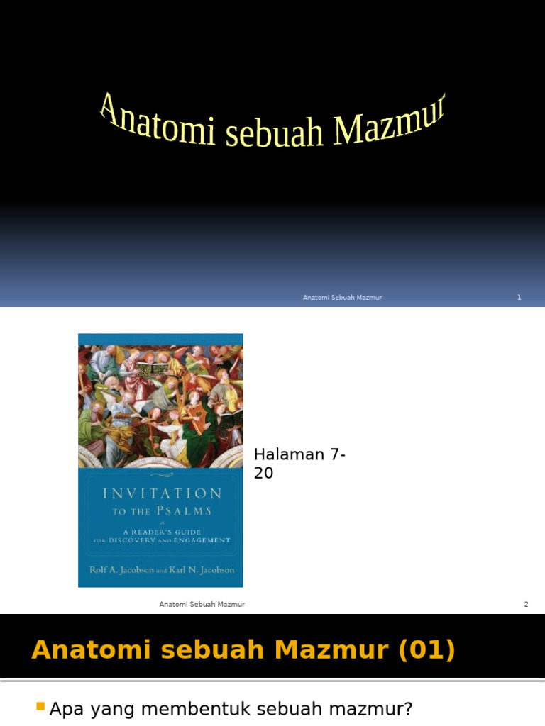 02 - Anatomi Mazmur 01 (1) | PDF