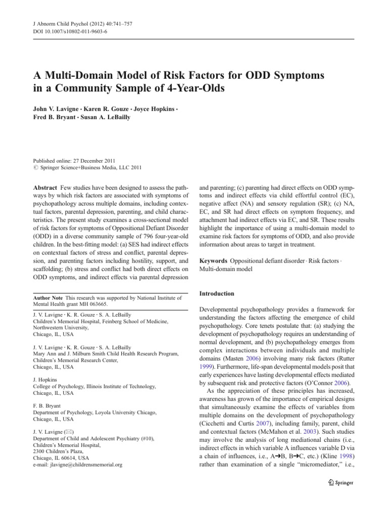 Articolo 5 | PDF | Attachment Theory | Temperament