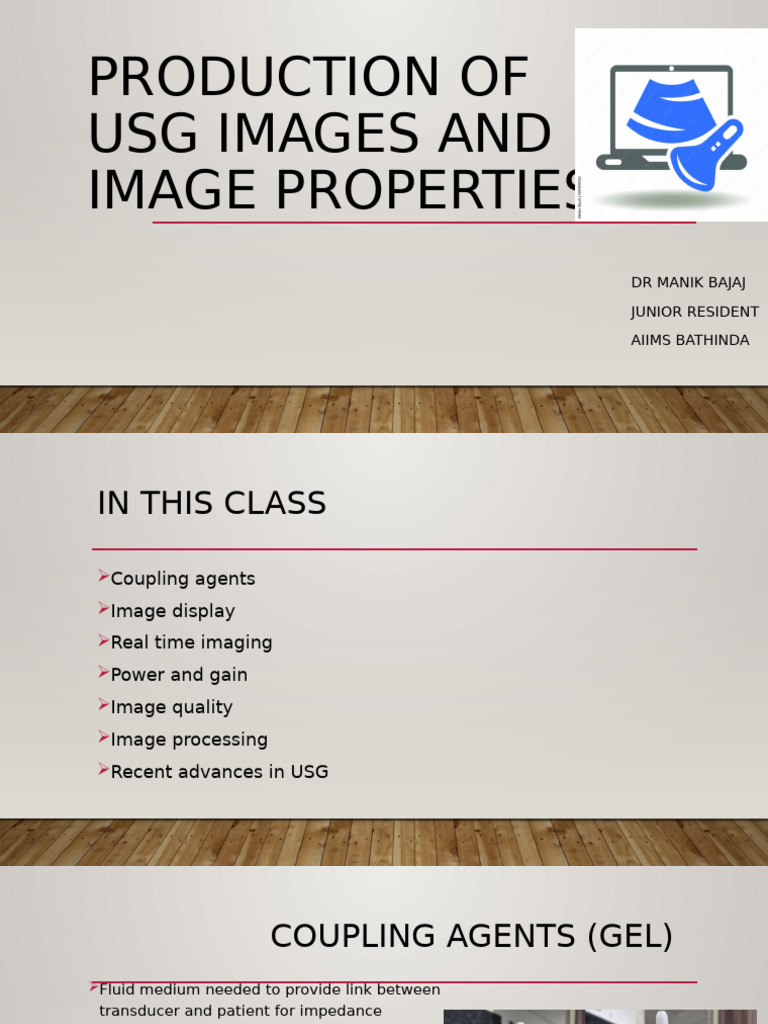 Production of Usg Images and Image Properties | PDF | Medical Imaging ...
