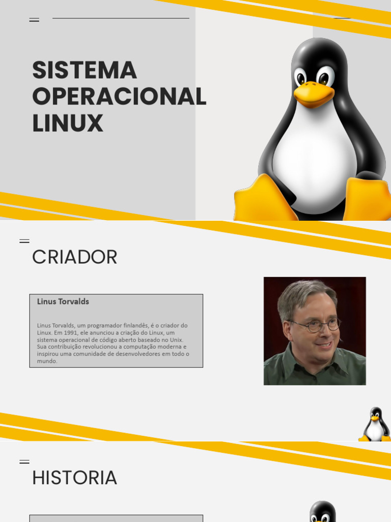 Sistema Operacional Linux Slide 2 | PDF | Linux | Software gratuito
