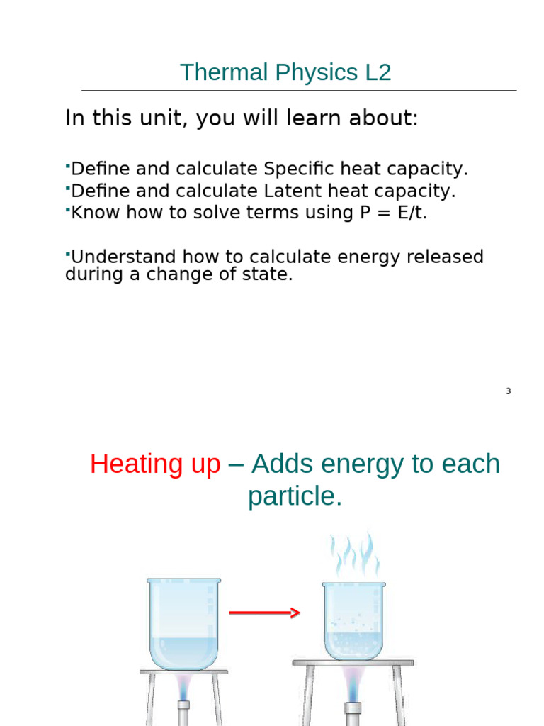 Understanding Heat and Thermal Energy | PDF | Latent Heat | Heat Capacity