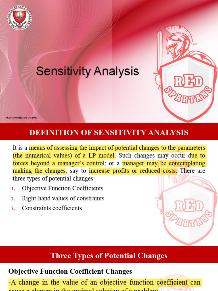 Module 5 - Sensitivity Analysis - Copy1 | PDF | Loss Function ...