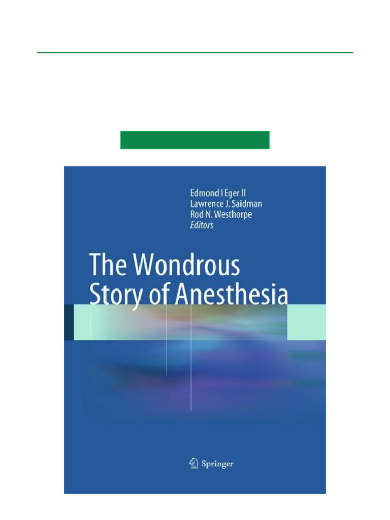 Top Ranking The Wondrous Story of Anesthesia Optimized PDF Download | PDF