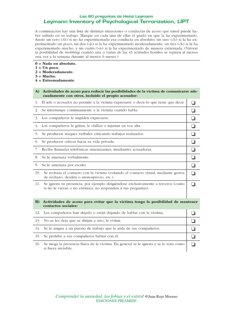Test Laboral | PDF | Sicología