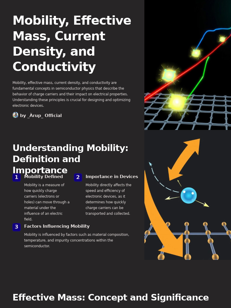 Mobility-Effective-Mass-Current-Density-and-Conductivity | PDF ...