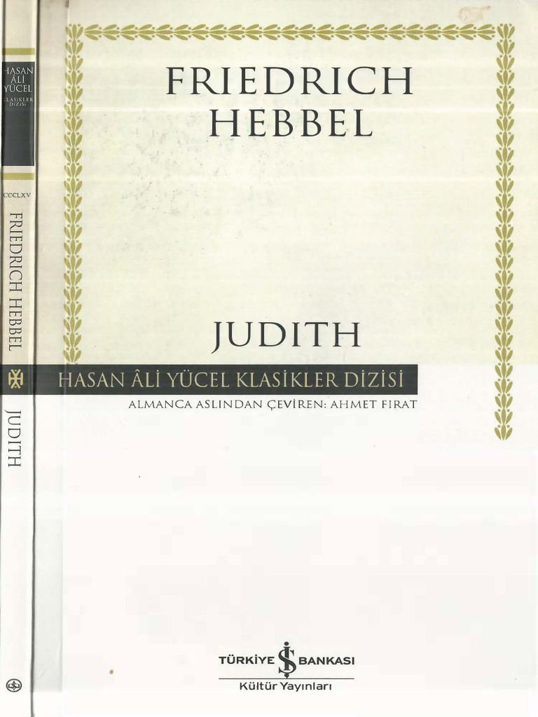 365 Friedrich Hebbel Judith İş Bankası Yayınlar | PDF