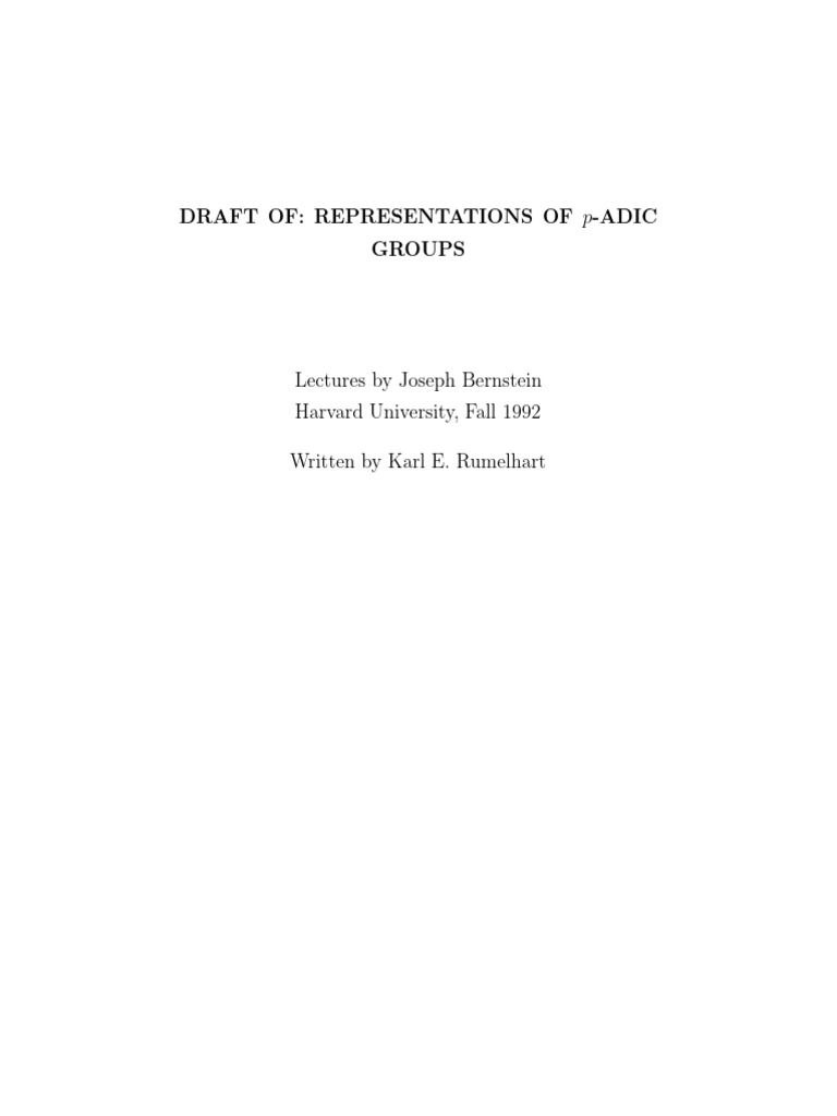 Om Chic | PDF | Representation Theory | Distribution (Mathematics)