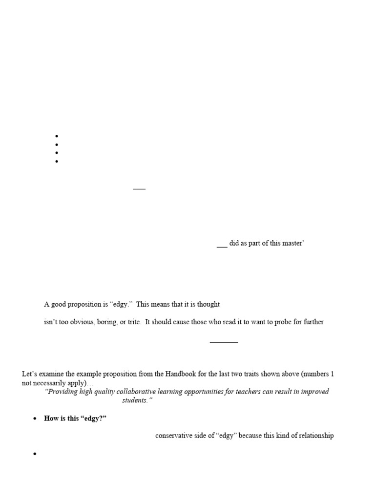 Guidelines for Writing Educational Propositions | PDF | Proposition ...