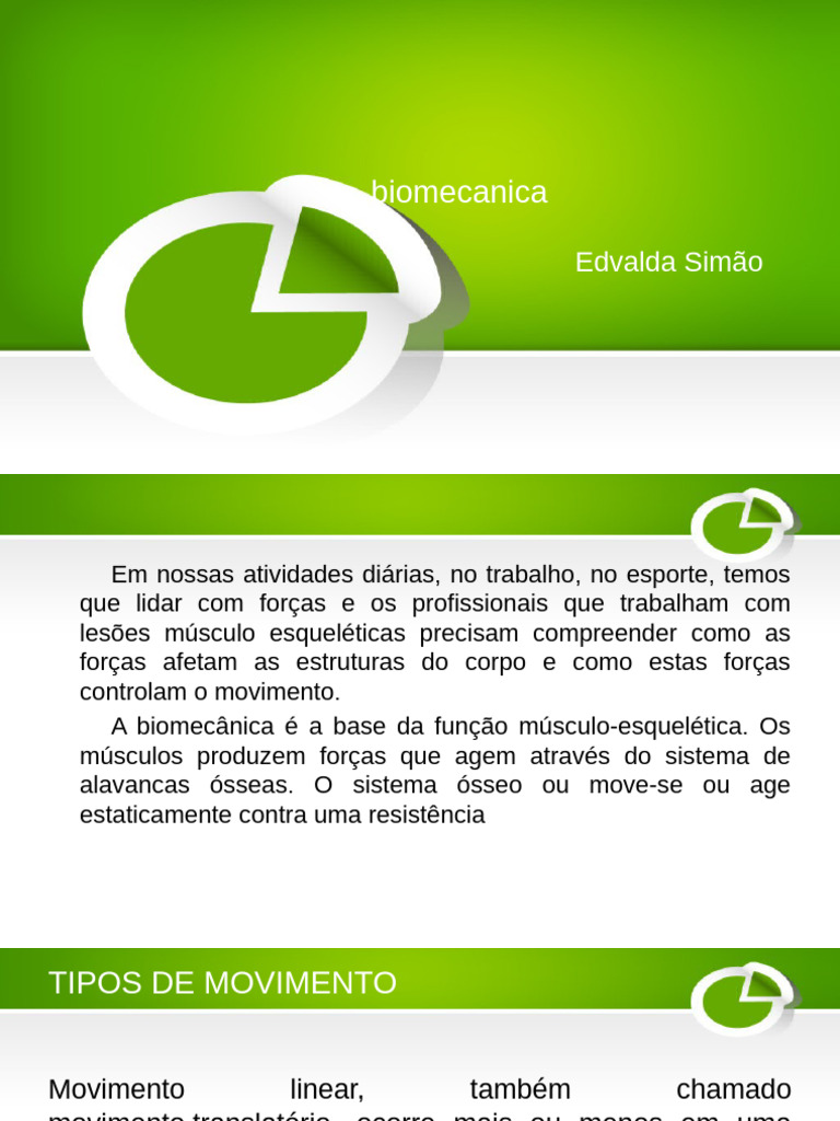 Biomecanica - PPTX Aula 2 | PDF | Corpo humano | Músculo