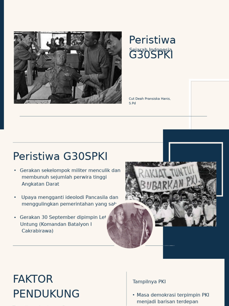 Sejarah Peristiwa G30S/PKI Indonesia | PDF
