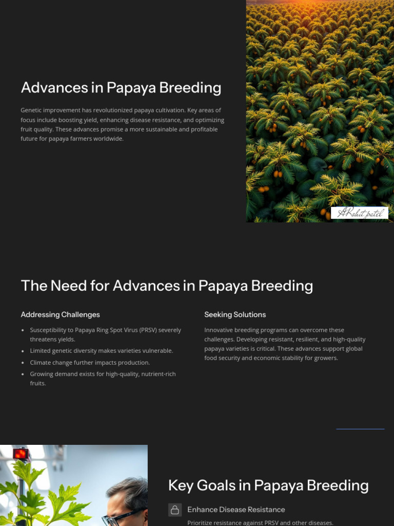 Advances-in-Papaya-Breeding 1 | PDF | Plant Breeding | Genetically ...