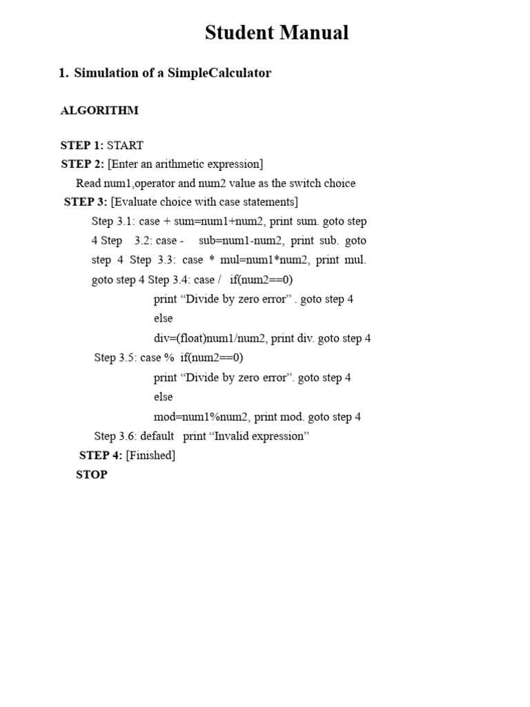 Student Manual | PDF | String (Computer Science) | Software Engineering