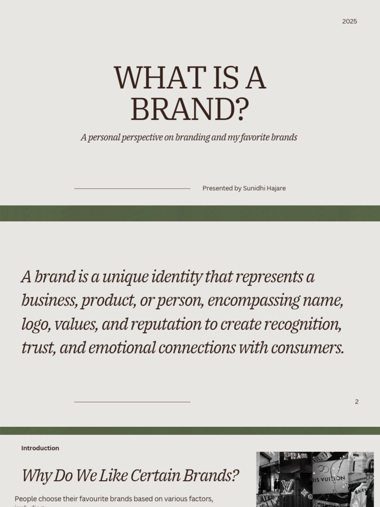 Understanding Brand Identity and Favorites | PDF