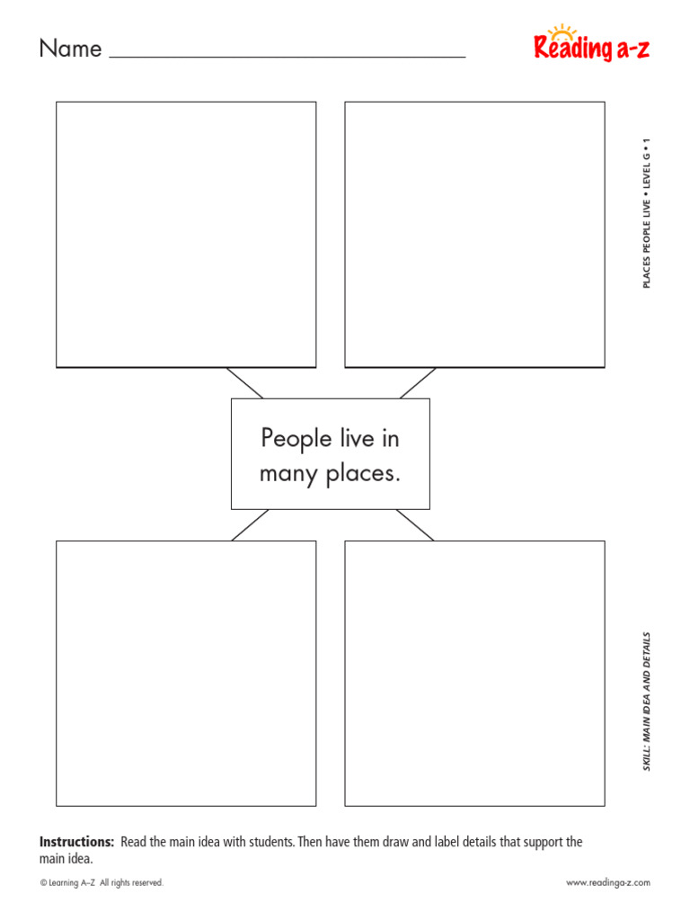 Places People Live: Level G Activities | PDF