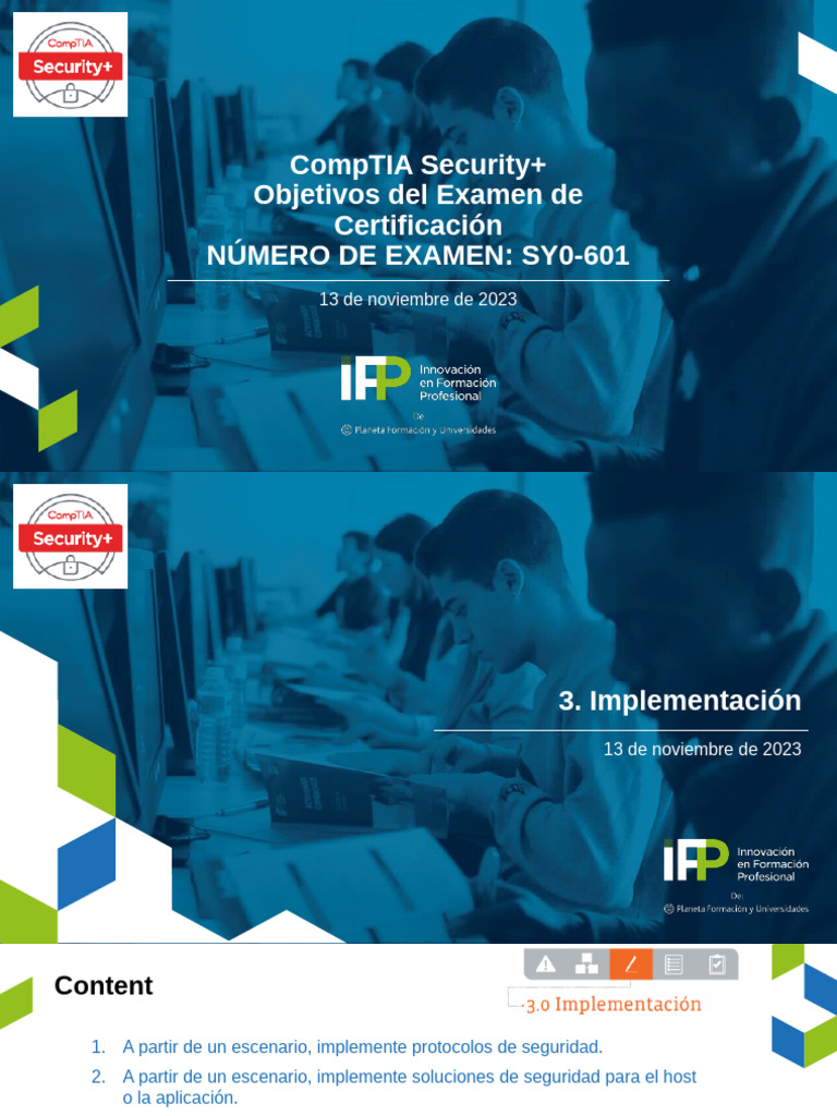 iFP COMPTIA Security 3 Implementación | PDF