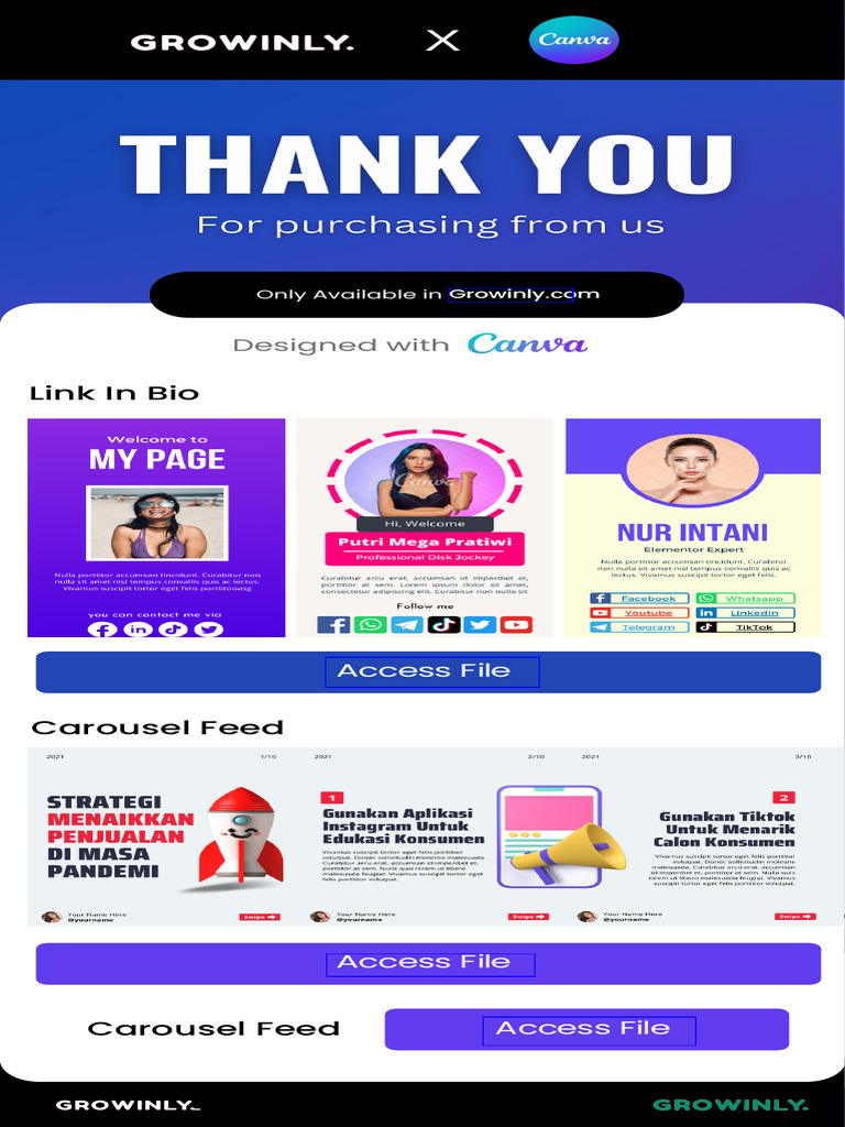 Canva Editable Templates | PDF
