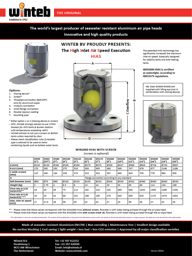WIN2000 HIAS With Optional Screen | PDF | Pipe (Fluid Conveyance) | Mechanical Engineering