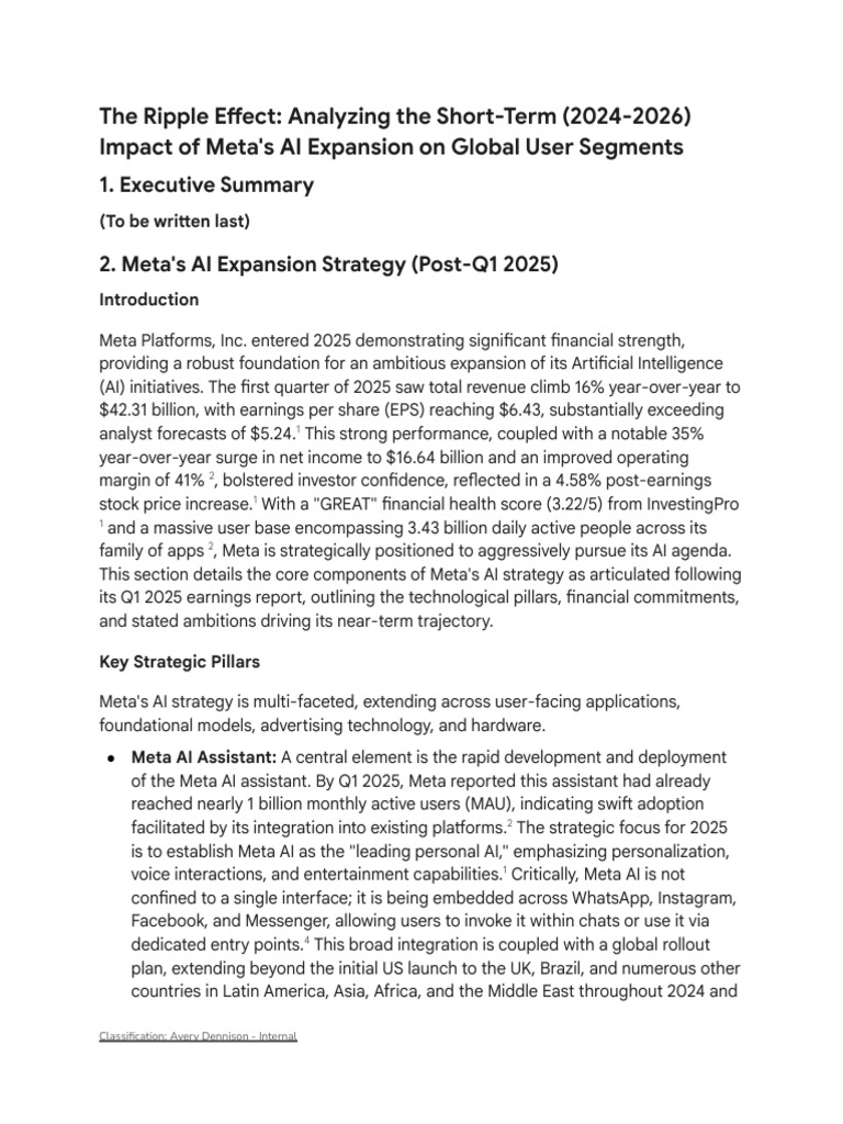 Meta AI Impact Analysis - (AD-Internal) | PDF | Artificial Intelligence ...