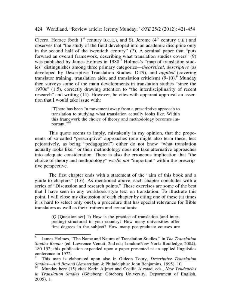 Review_Article_Jeremy_Munday_IntroducingTranslationStudies-5 | PDF ...