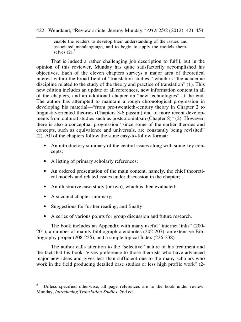 Review Article Jeremy Munday IntroducingTranslationStudies-3 | PDF ...