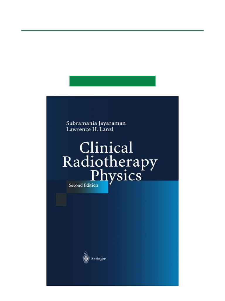 View Clinical Radiotherapy Physics - 2nd Edition Optimized EPUB Download | PDF