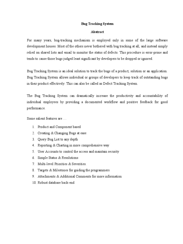 Defect Tracking System | PDF