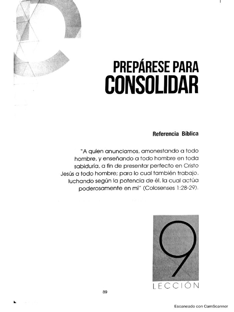 Prepárese para Consolidar 2 | PDF | Cristo (título) | Contenido bíblico