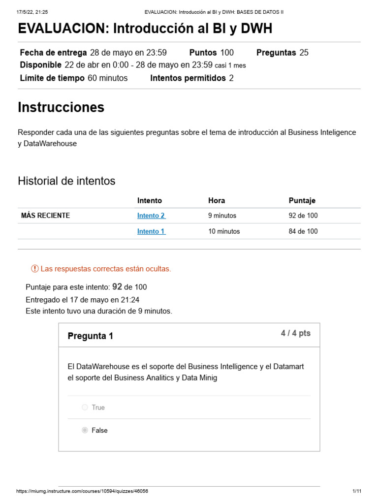 Introducción Al BI y DWH 2 | PDF | Almacén de datos | Inteligencia de negocios