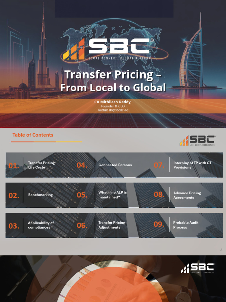Transfer Pricing From Local To Global - UAE | PDF | Risk | Taxes