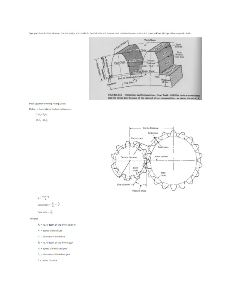 Spur Gear | PDF