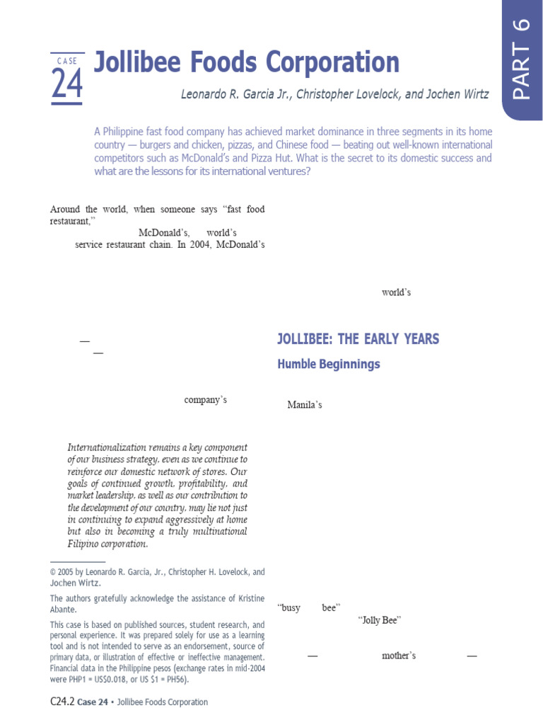 Jollibee Foods Corporation | PDF | Foods