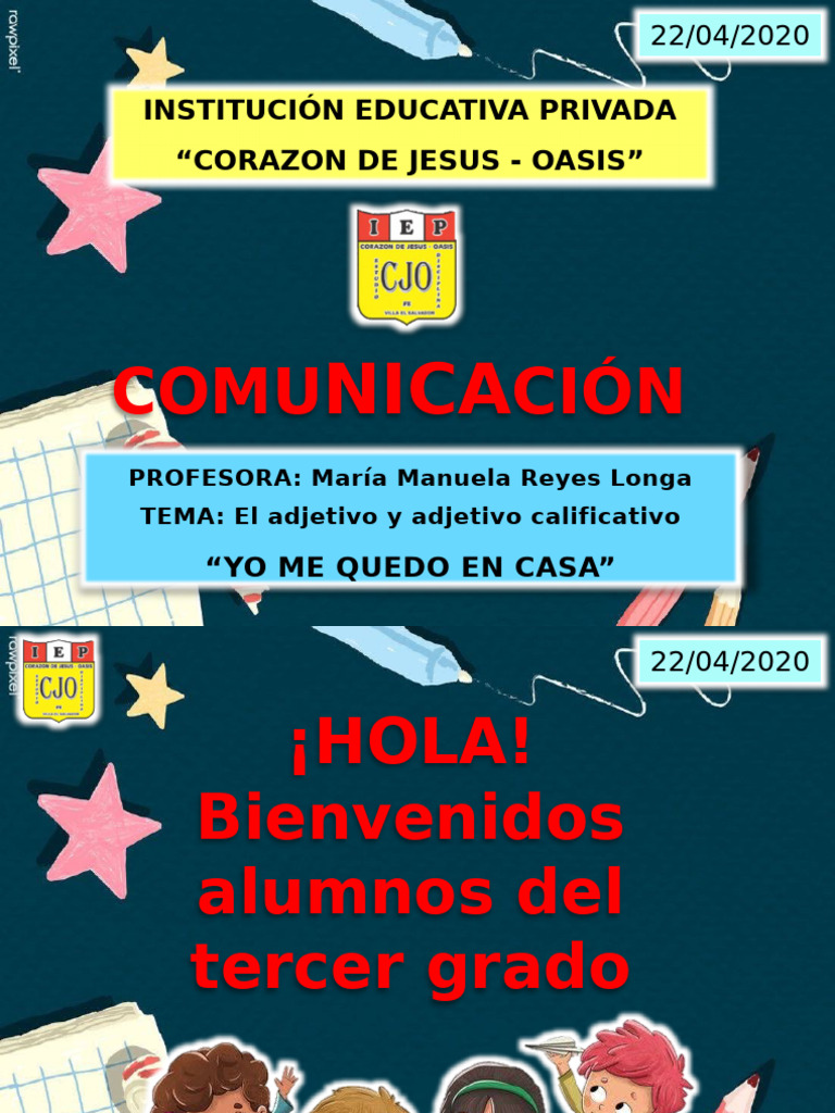 COMUNICACION-adjetivo calificativo-MARIA MANUELA | PDF | Adjetivo ...