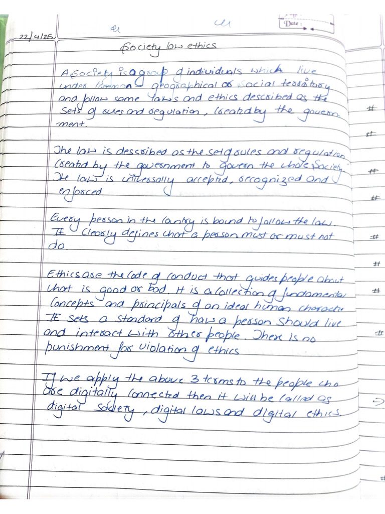 C.S Society Law Ethics | PDF