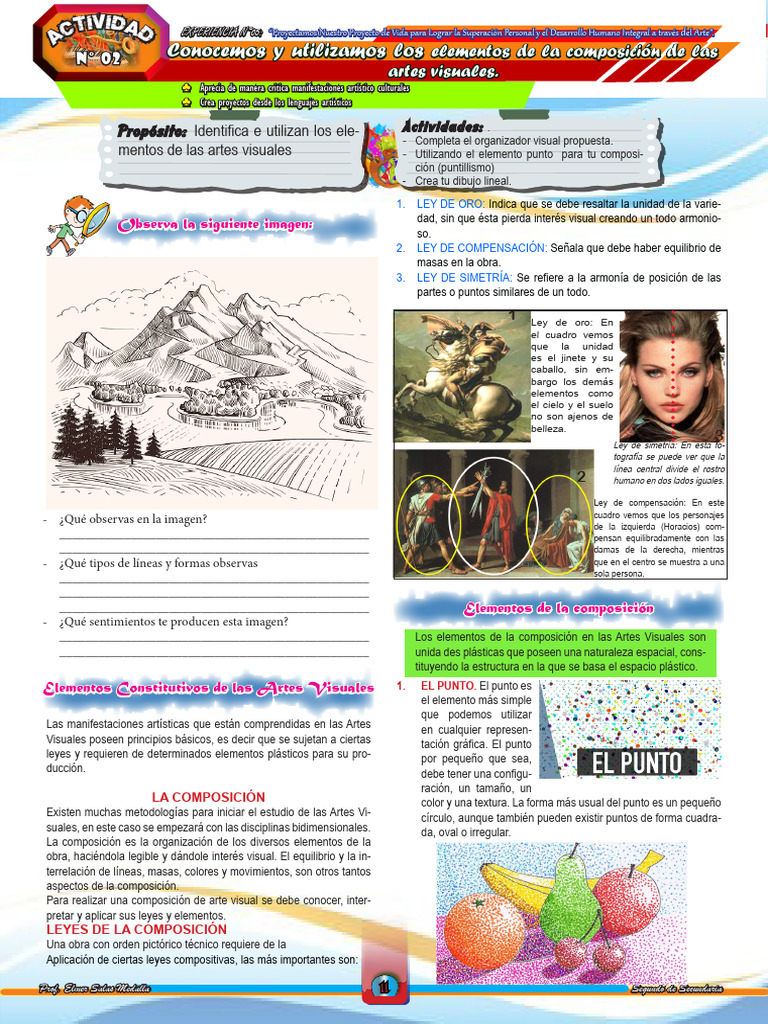 2do Activ 02 Unid 07 AyC Sem02 | PDF | Composición (artes visuales) | Color
