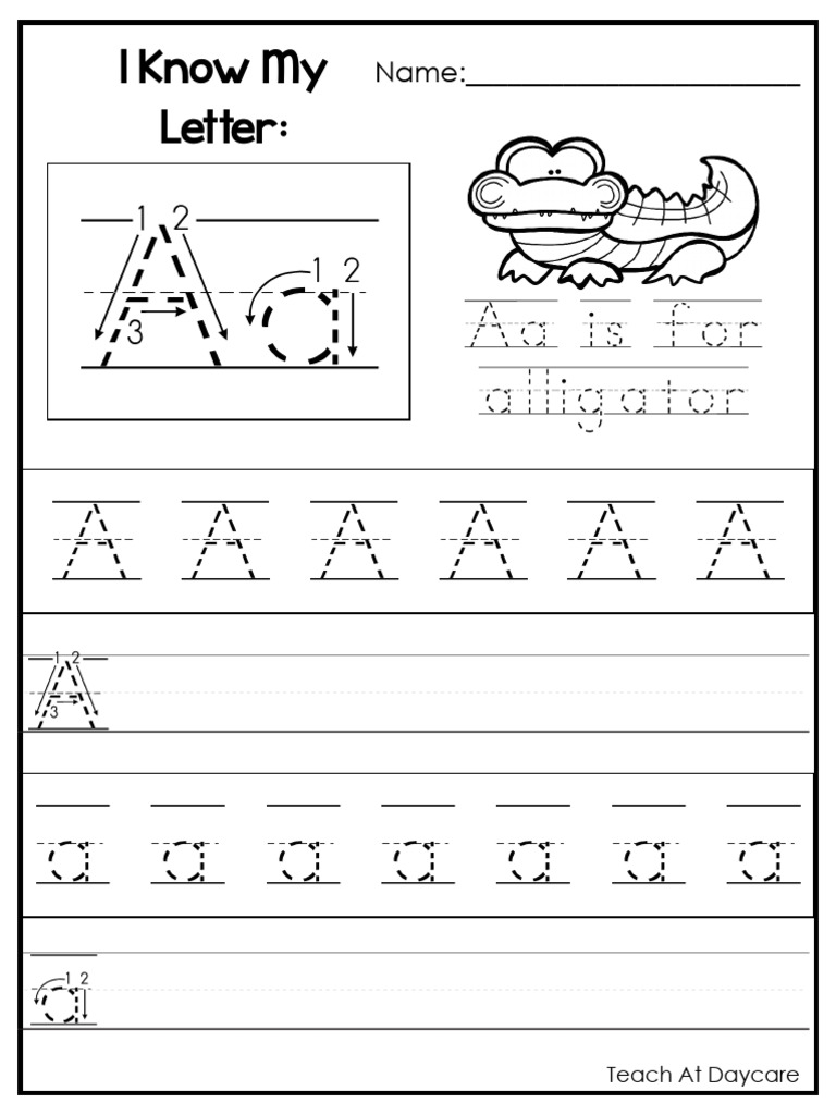 I Know My Letters Worksheets | PDF