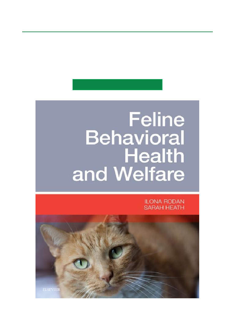 Read Feline Behavioral Health and Welfare Complete Volume Download | PDF